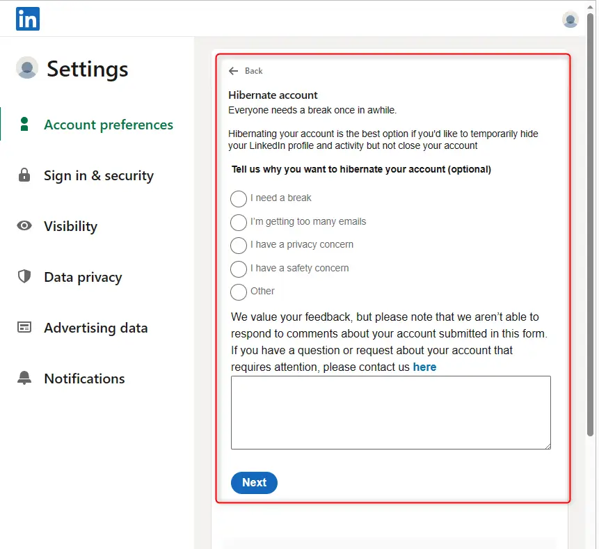 How Can You Hibernate Your LinkedIn Account?