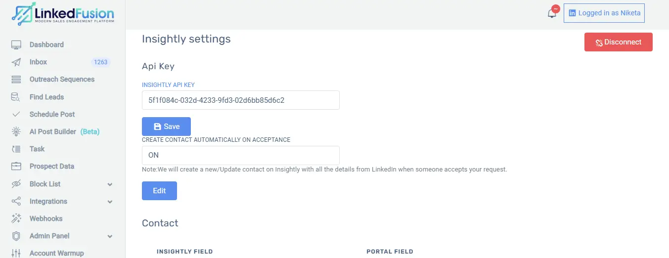 How to Integrate LinkedFusion with Insightly CRM Easily